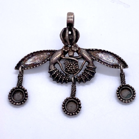 Jewelry | The Bees Of Malia Crete 925 Sterling Silver Brooch Pendant ...